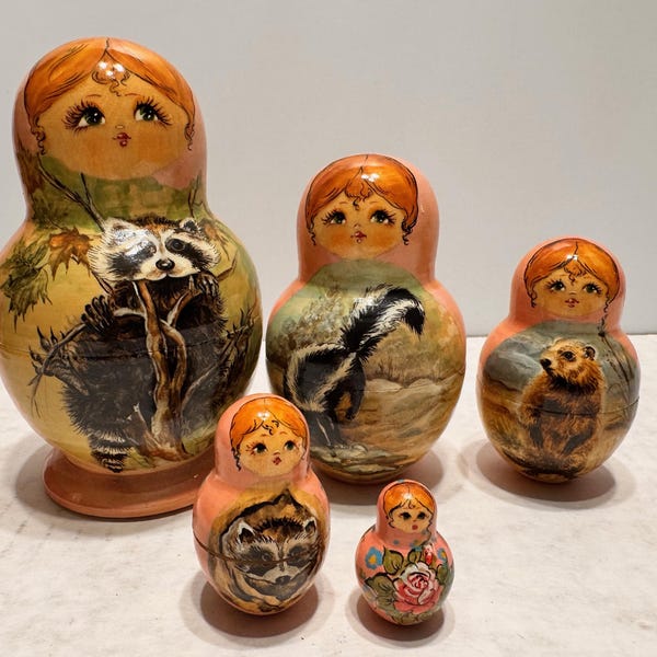 Animal Matryoshka - Etsy
