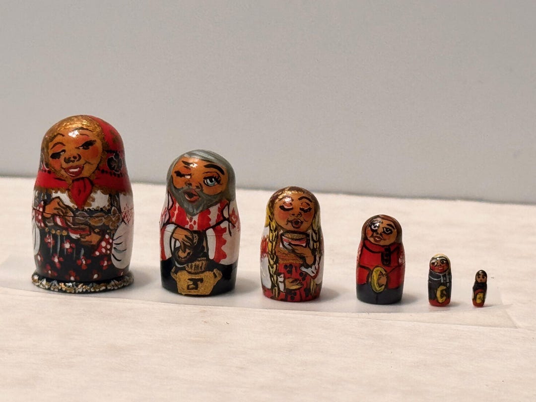 Miniature Nesting Dolls 5 Piece Set by Terry & Heather Stringer - Etsy