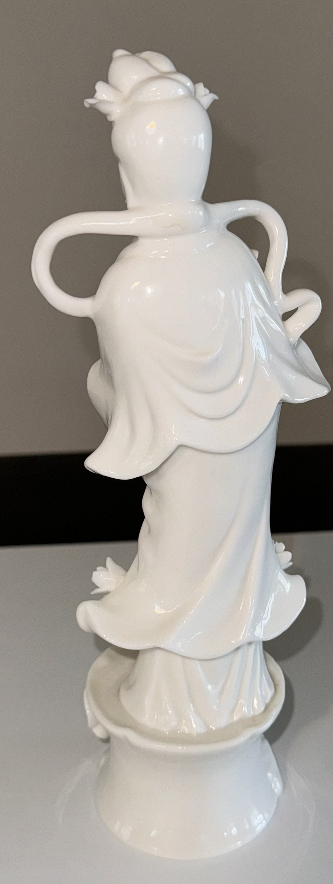 Japanese Woman Porcelain Geisha Statue With Lotus Flower - Etsy