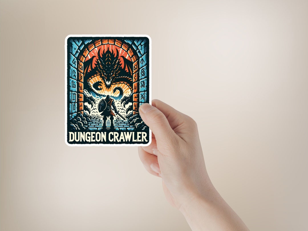 Dungeons and Dragons Decal, Crawler, DND Sticker, RPG Gift - Etsy