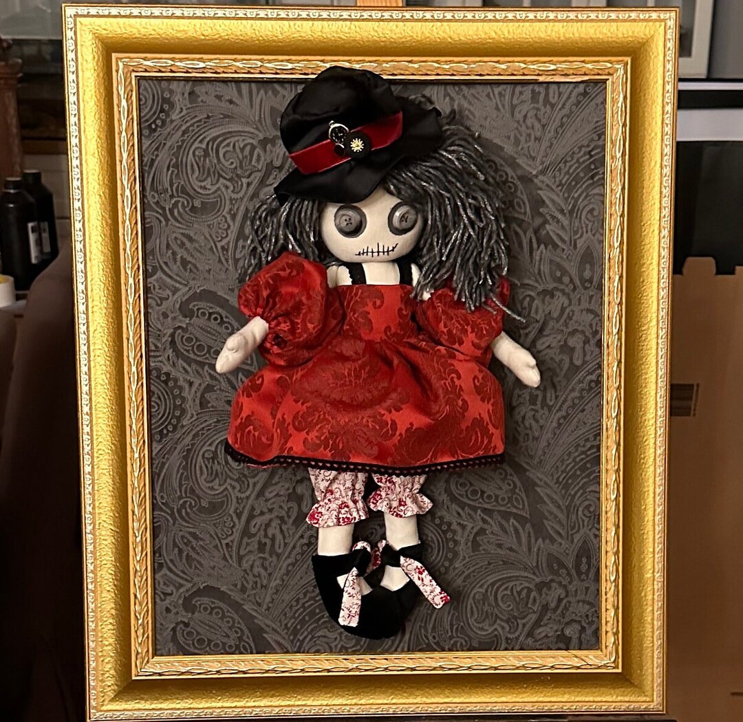 Handmade Gothic Doll, Art Doll, Rag Doll, Collectible Doll, Decoration ...