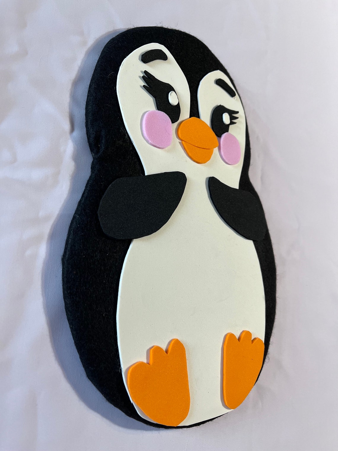 Cute Penguin Christmas Wreath Attachment, Penguin Garland Accessory ...