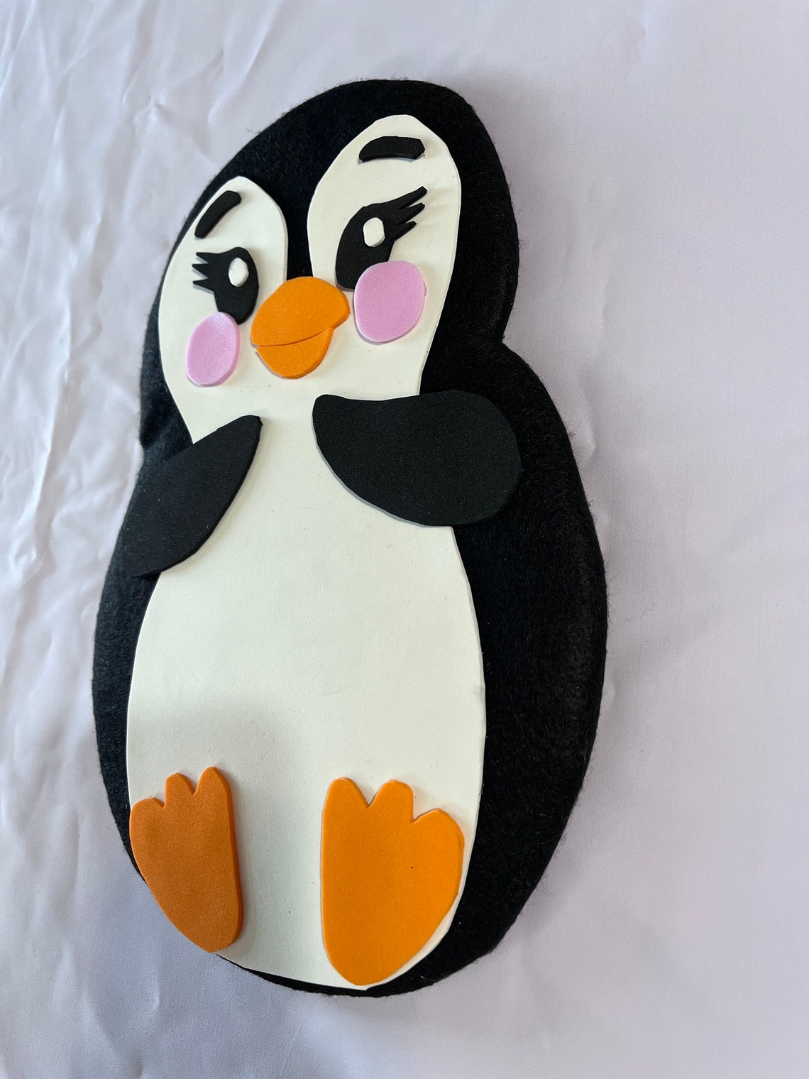 Cute Penguin Christmas Wreath Attachment, Penguin Garland Accessory ...