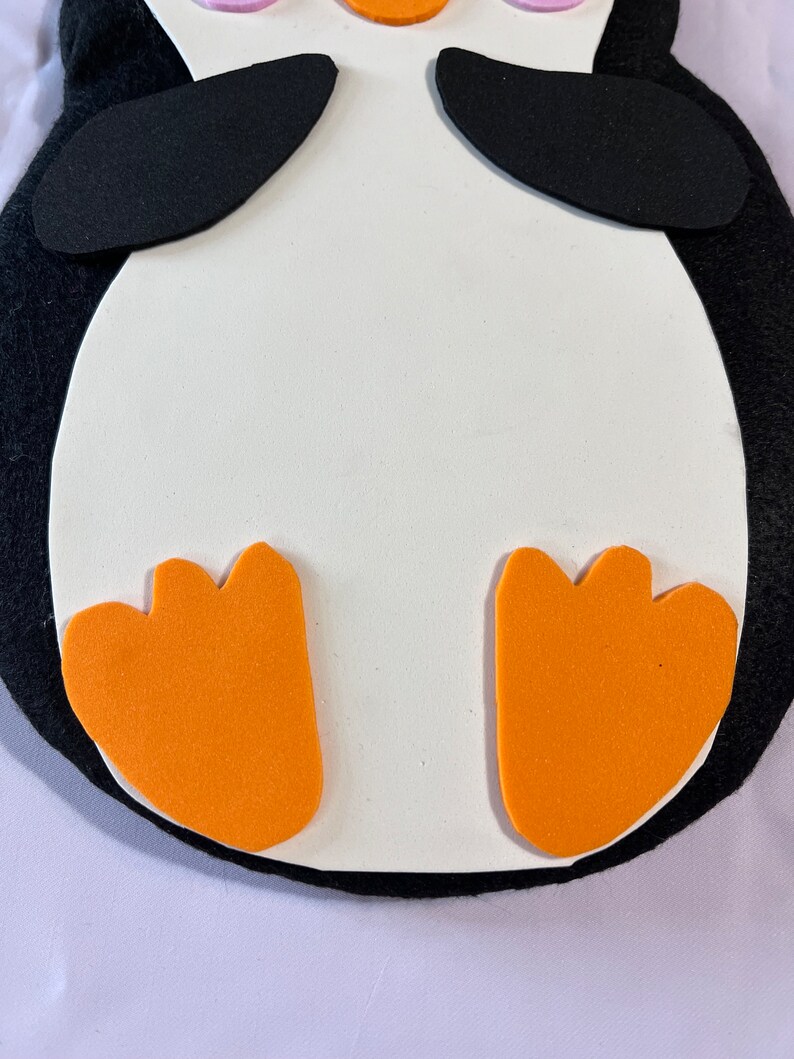 Cute Penguin Christmas Wreath Attachment, Penguin Garland Accessory ...