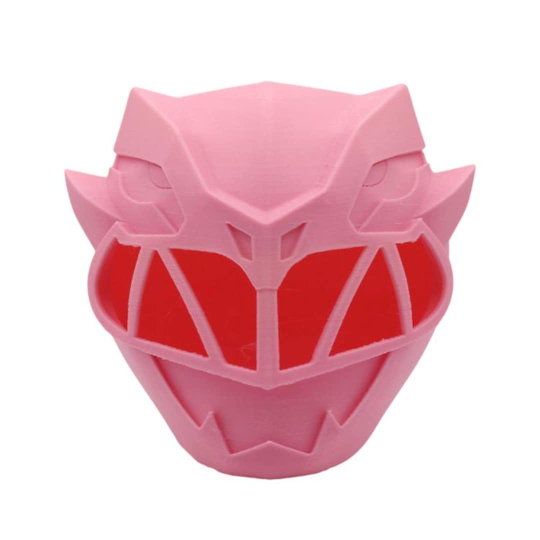 3D Printed Power Rangers Dino Fury Pink Ranger Helmet Kit - Etsy