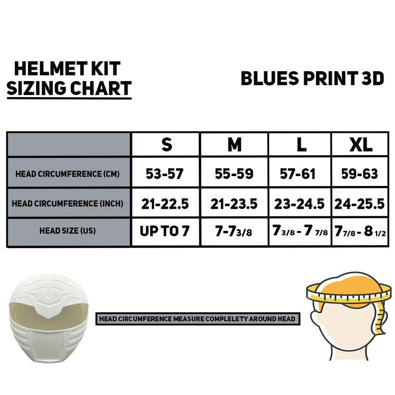 3D Printed Power Rangers Ninja Storm Navy Thunder Helmet Kit – High ...