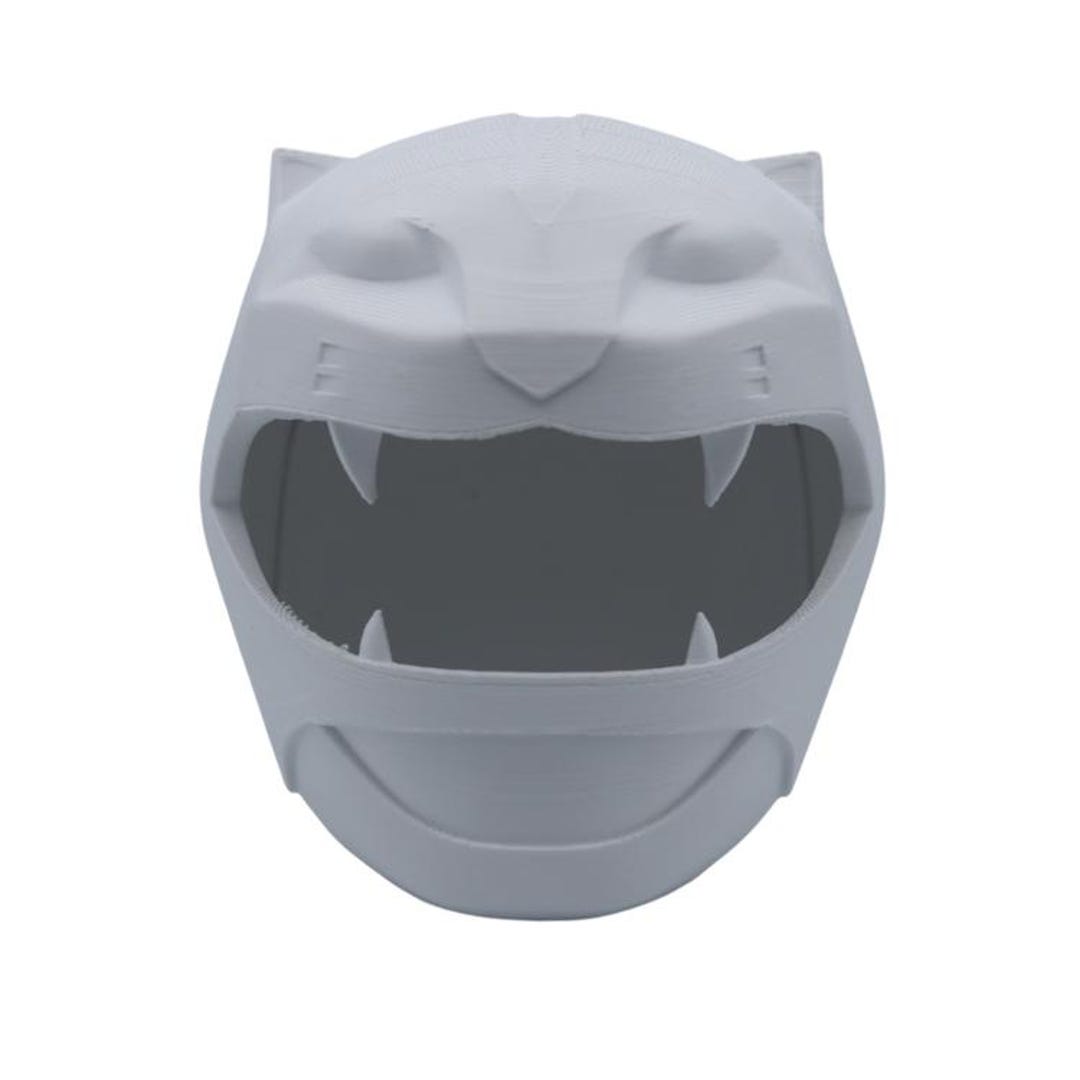 3D Printed Power Rangers Wild Force White Tiger Helmet Kit - Etsy