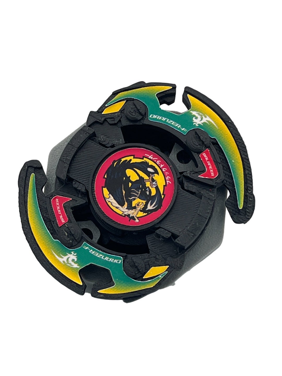 3D Printed Black Dranzer F Beyblade Customizable Battle Top - Etsy Canada
