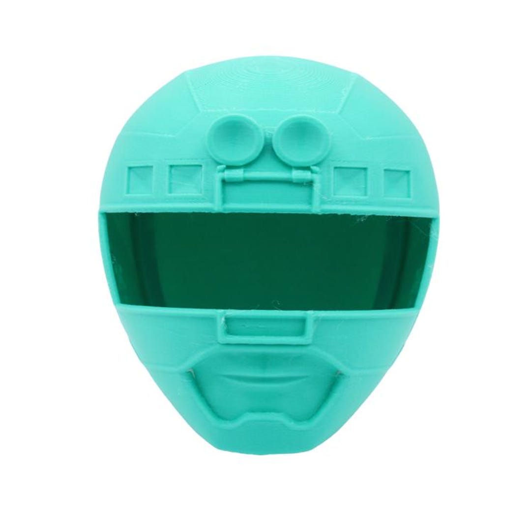 3D Printed Power Rangers Turbo Green Ranger Helmet Kit - Etsy