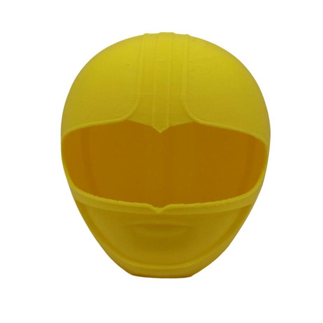 3D Printed Power Rangers Time Force Yellow Ranger Helmet Kit - Etsy