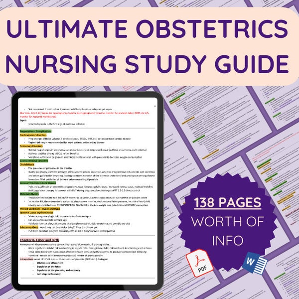 Maternal Newborn Nursing - Etsy