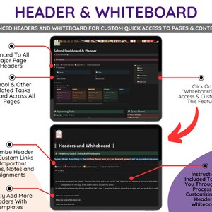 Notion Student School Planner & Organizer Template | School Planner ...
