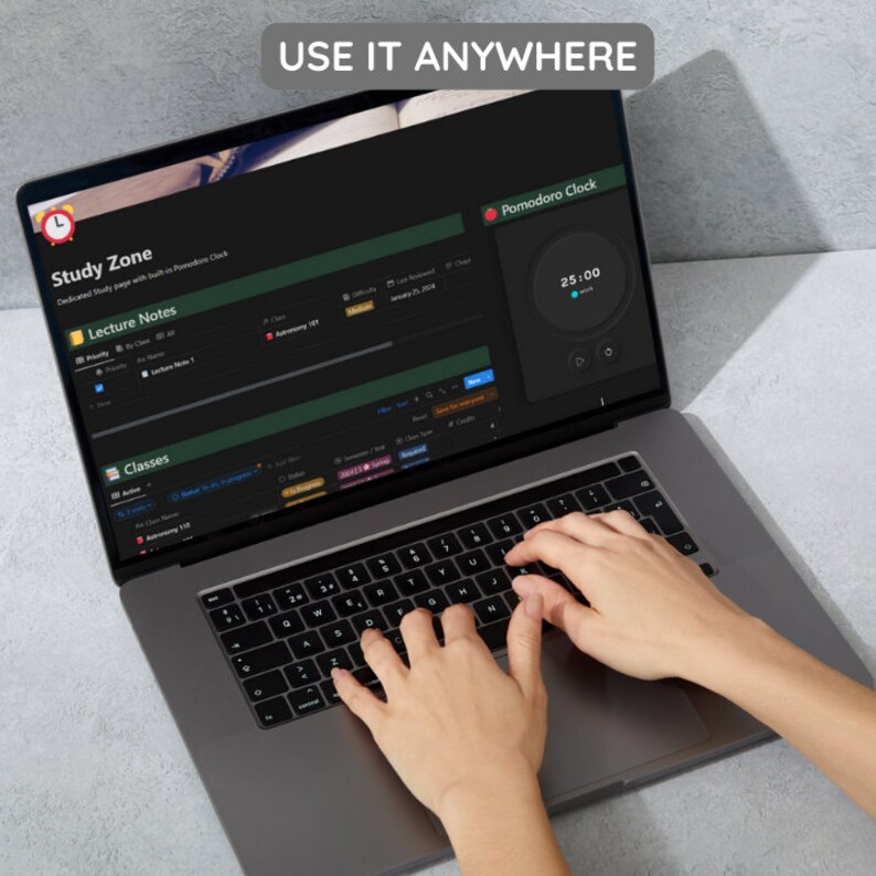 Notion Student School Planner & Organizer Template | School Planner ...
