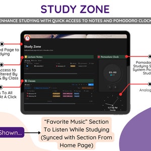 Notion Student School Planner & Organizer Template | School Planner ...