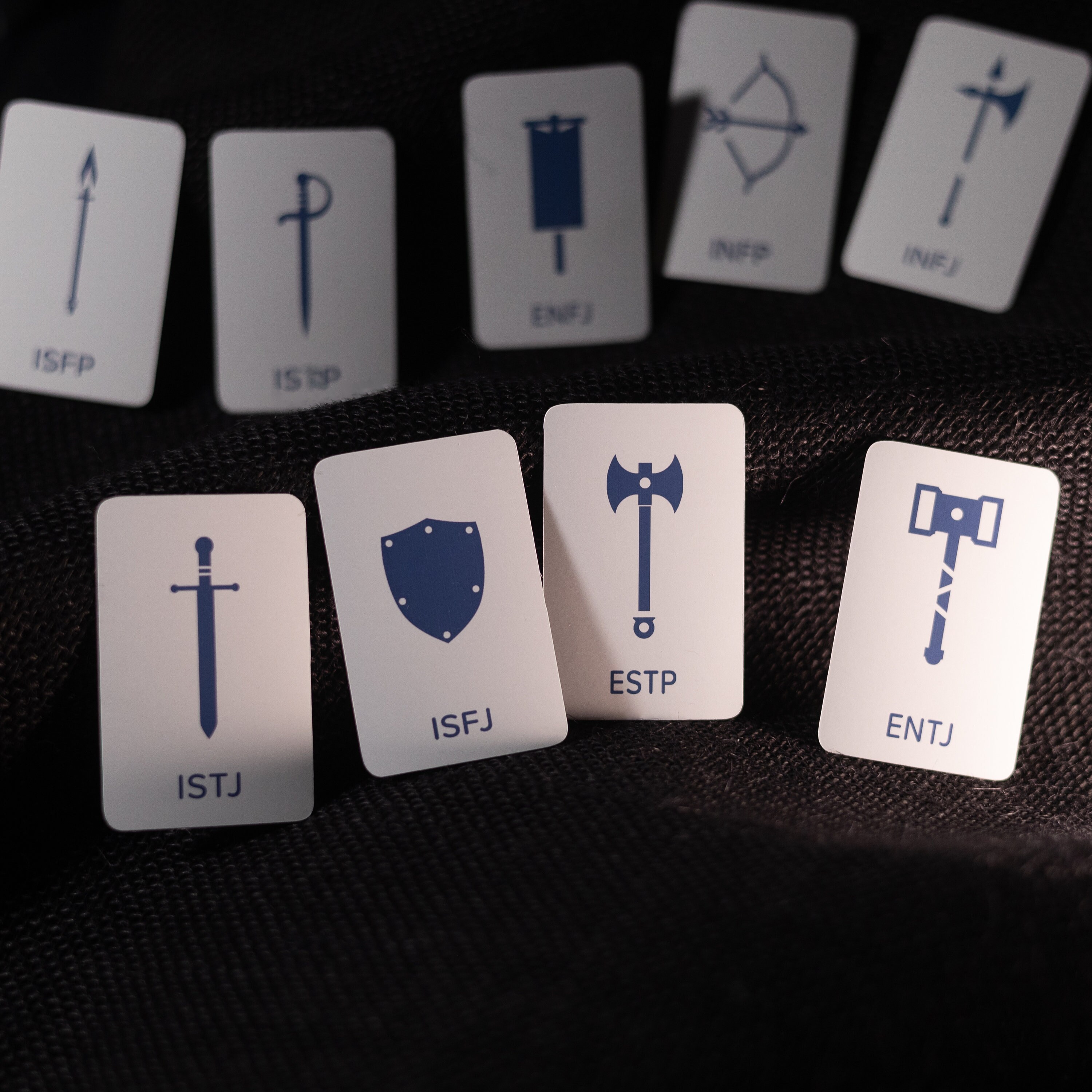 MBTI Personality Type Symbol Card Stickers, Myers-briggs Personality ...