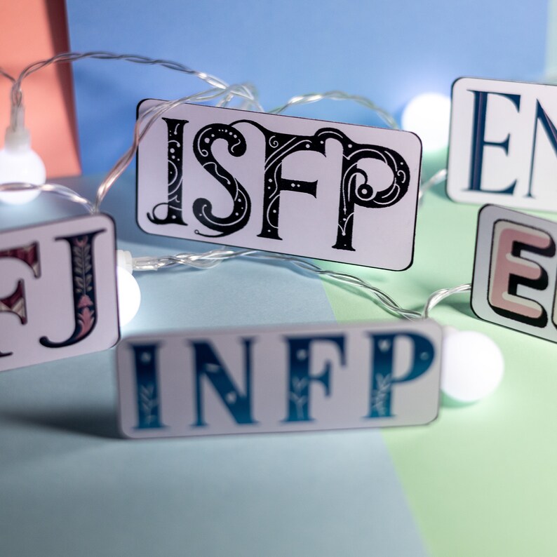 Mbti Stickers Choose 5 All Types, Square Vinyl Personality Stickers ...