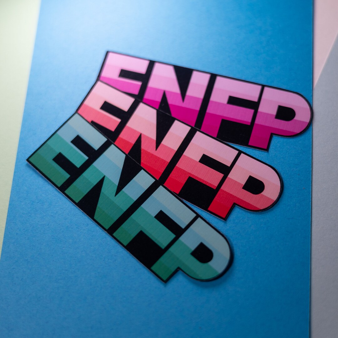 Enfp Sticker Neon Acronym Waterproof Vinyl Sticker for Personality ...