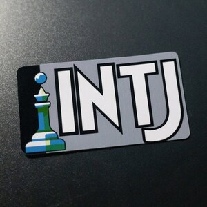 Intj Sticker Arbiter Font Rectangle Waterproof Vinyl Sticker for ...