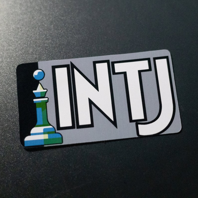 Intj Sticker Arbiter Font Rectangle Waterproof Vinyl Sticker for ...