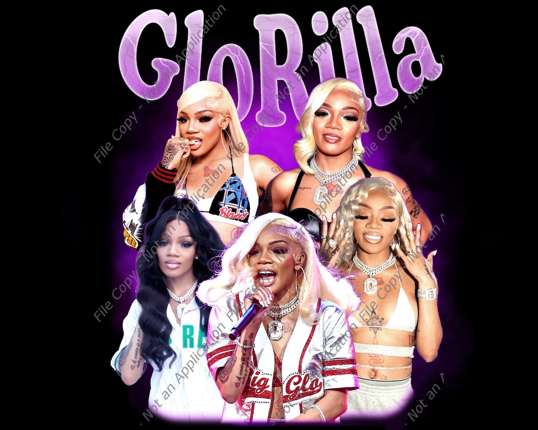 Glorilla Shirt Design. PNG Digital 4500x5100 Px.retro, 90s Vintage ...