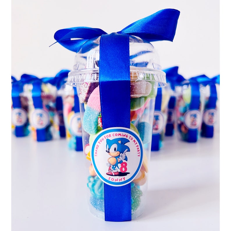 Sweetie Cup, Personalised Sweet Cup, Party Favours With Custom Sticker ...