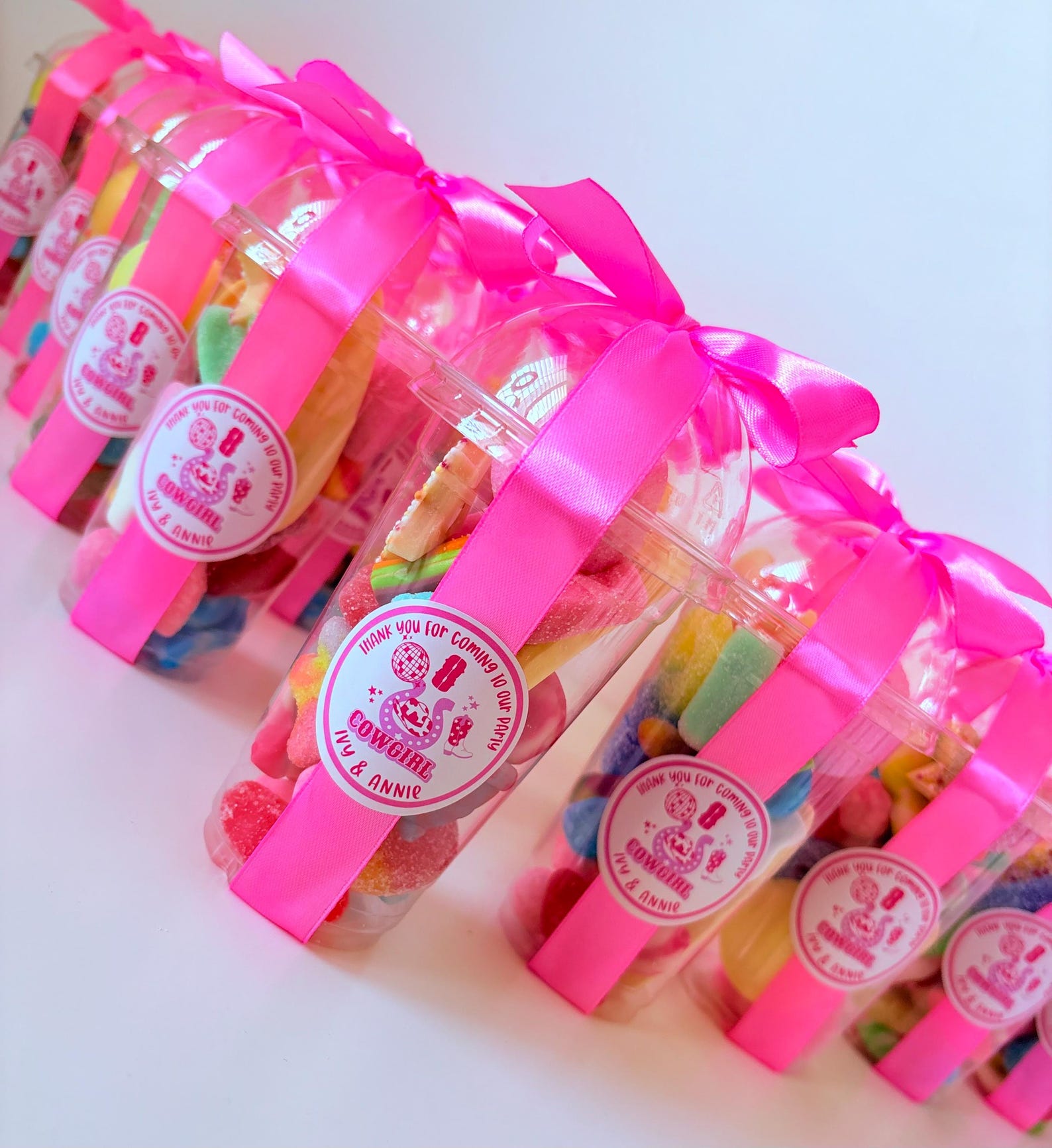 Sweetie Cup, Personalised Sweet Cup, Party Favours With Custom Sticker ...