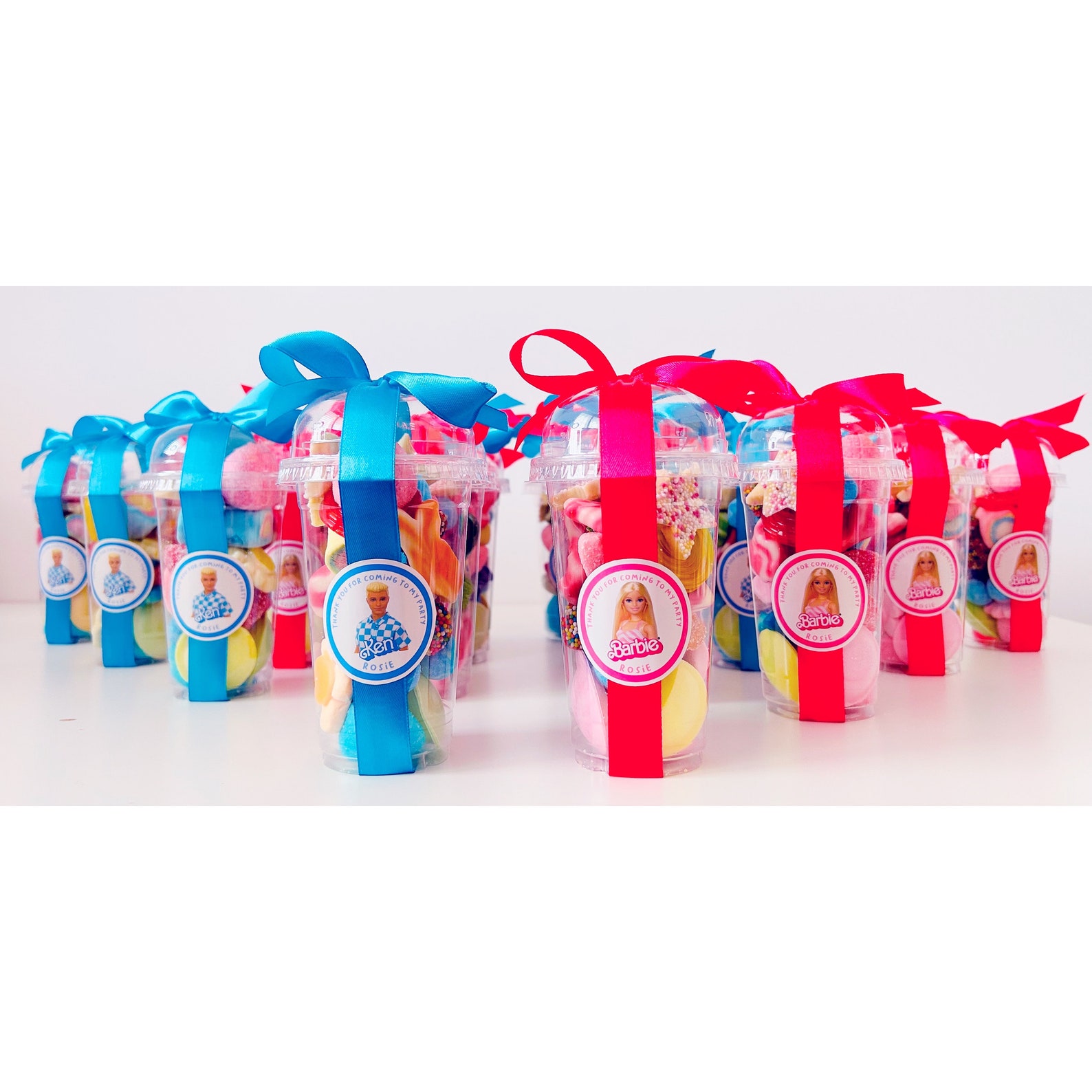 Sweetie Cup, Personalised Sweet Cup, Party Favours With Custom Sticker ...