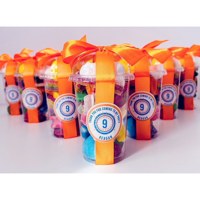 Sweetie Cup, Personalised Sweet Cup, Party Favours With Custom Sticker ...