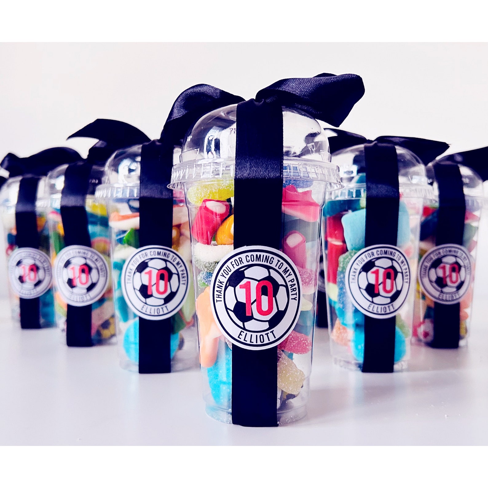 Sweetie Cup, Personalised Sweet Cup, Party Favours With Custom Sticker ...