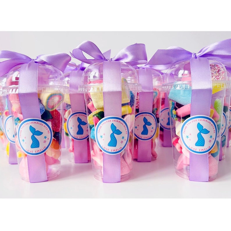 Sweetie Cup, Personalised Sweet Cup, Party Favours With Custom Sticker ...