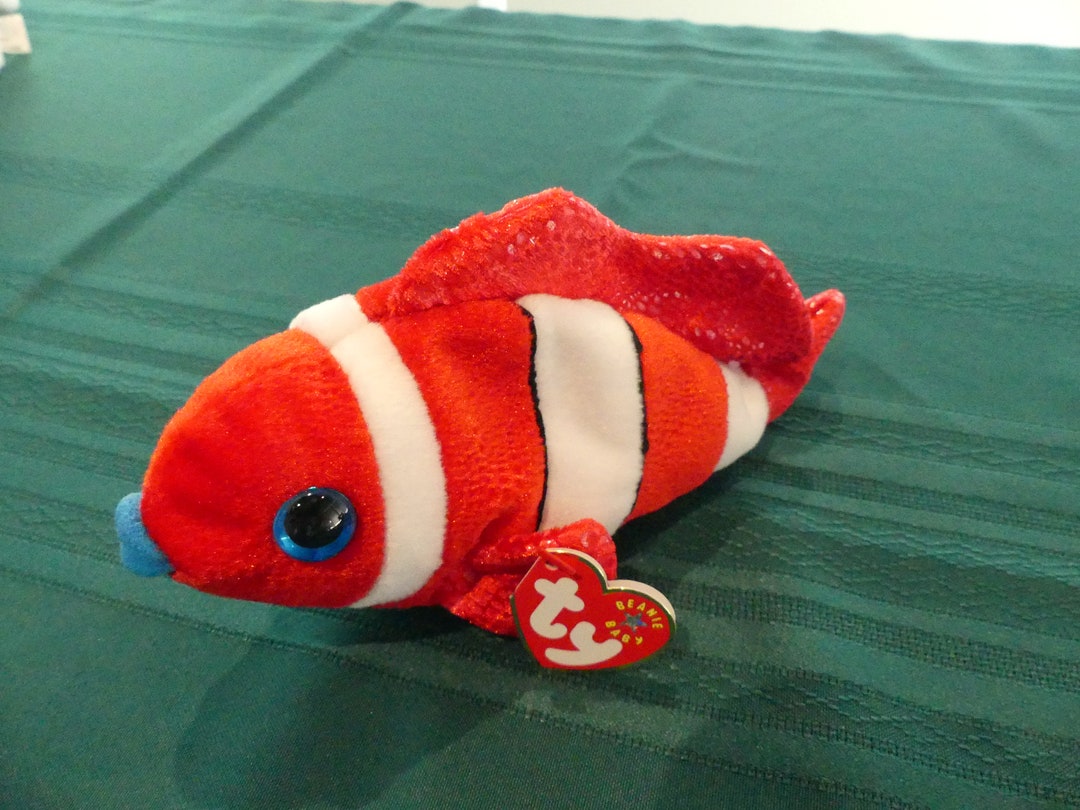 TY Beanie Baby JESTER the Clown Fish - Etsy