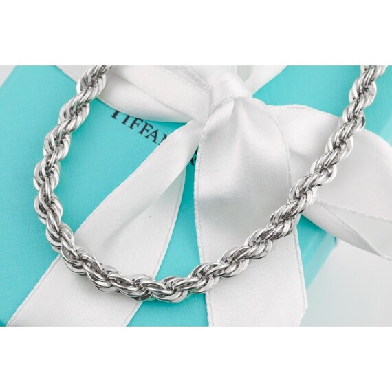 100% Authentic Tiffany and Co VINTAGE Thick Chain Twi… - Gem