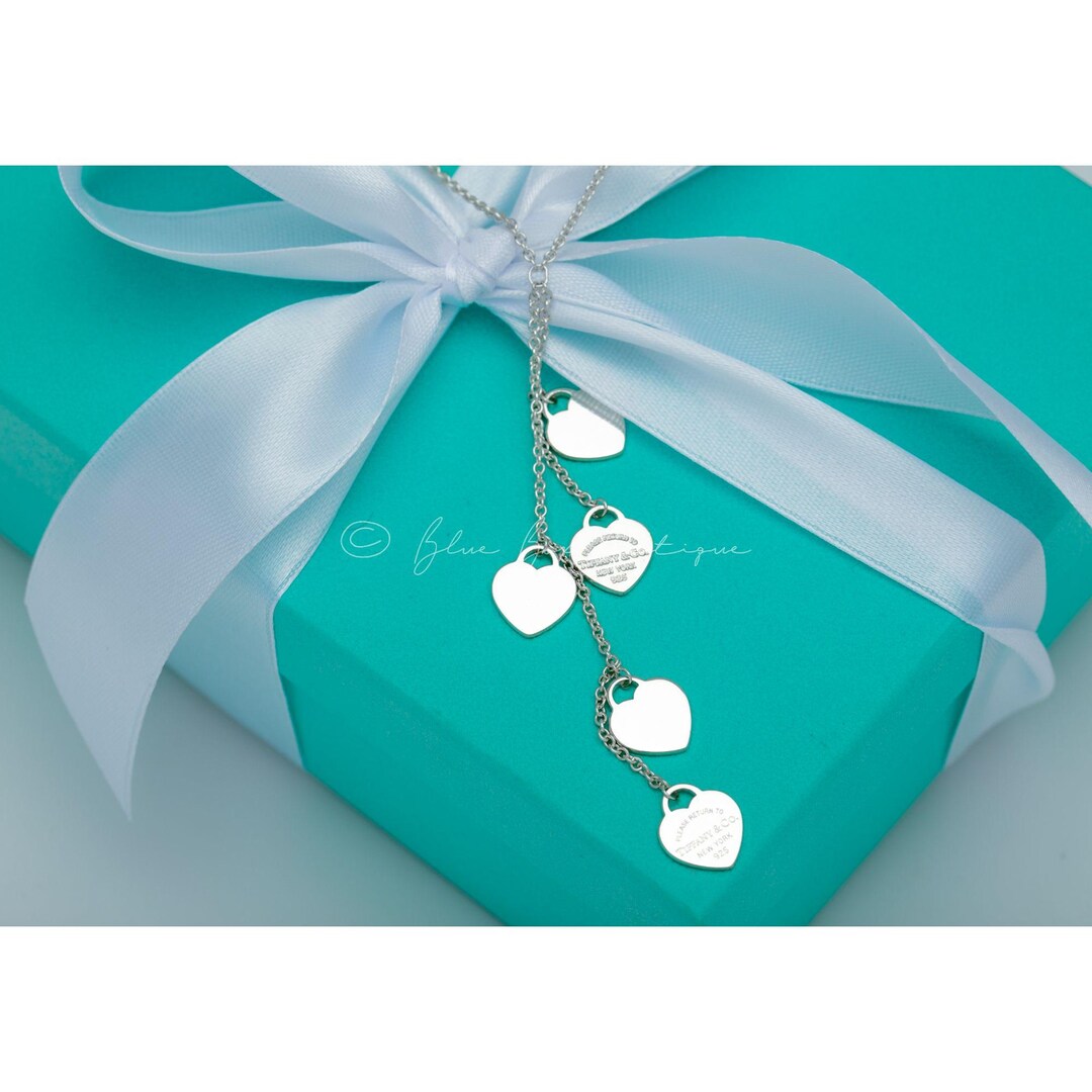 Vintage Tiffany & Co. Return to Tiffany Heart Dangle Necklace 5-heart ...