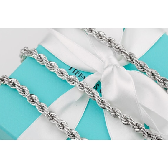 100% Authentic Tiffany and Co VINTAGE Thick Chain Twi… - Gem