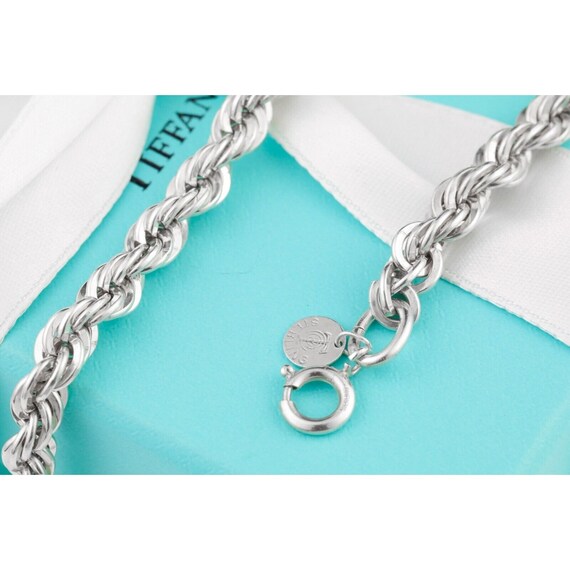 100% Authentic Tiffany and Co VINTAGE Thick Chain Twi… - Gem
