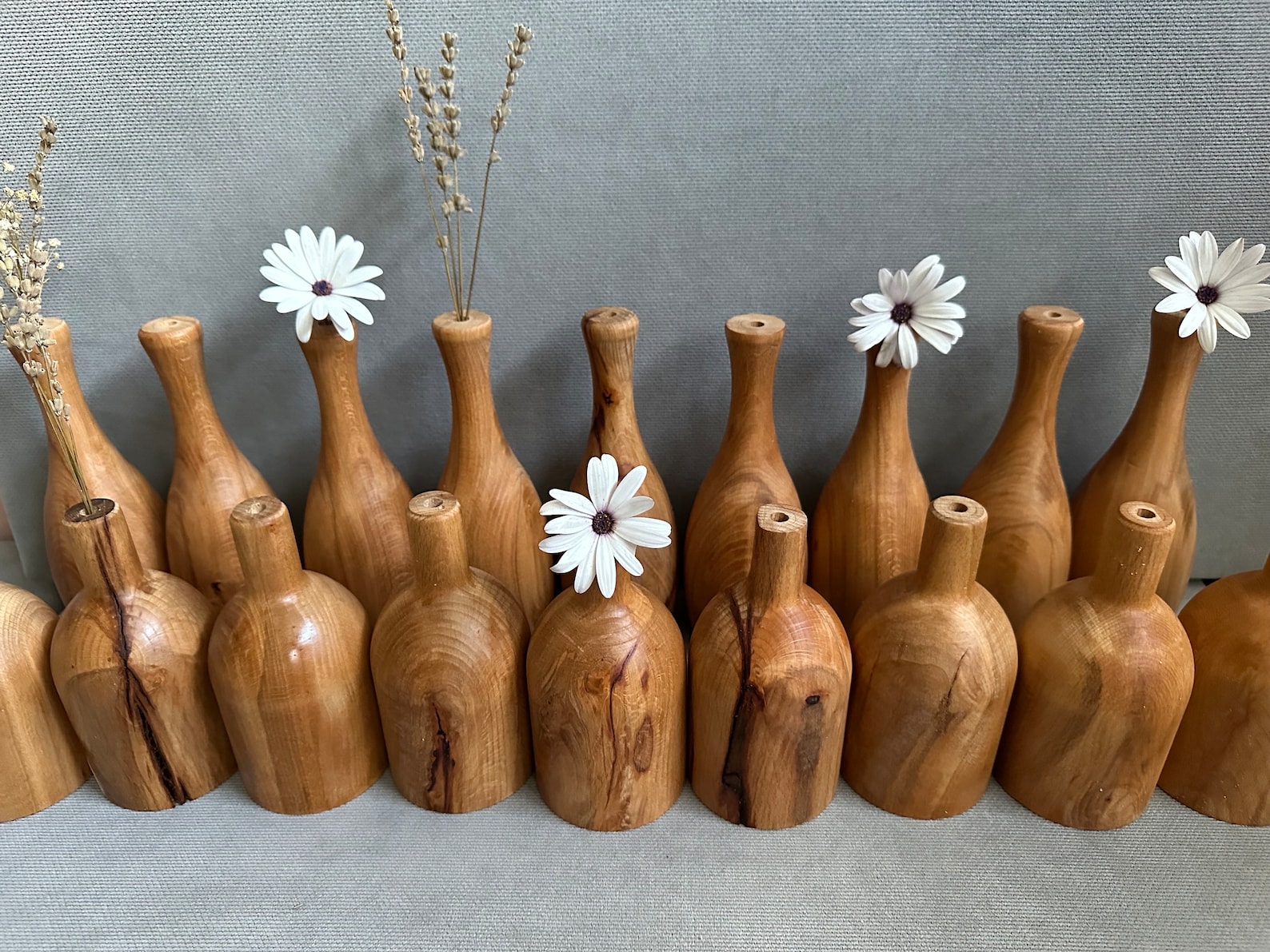 Wooden Vase Set , Flower Vase , New Home Gift , Handmade Wooden Home ...