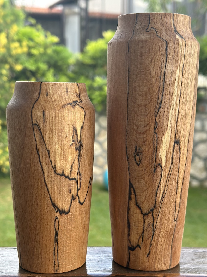 Wooden Vase Set , Flower Vase , New Home Gift , Handmade Wooden Home ...