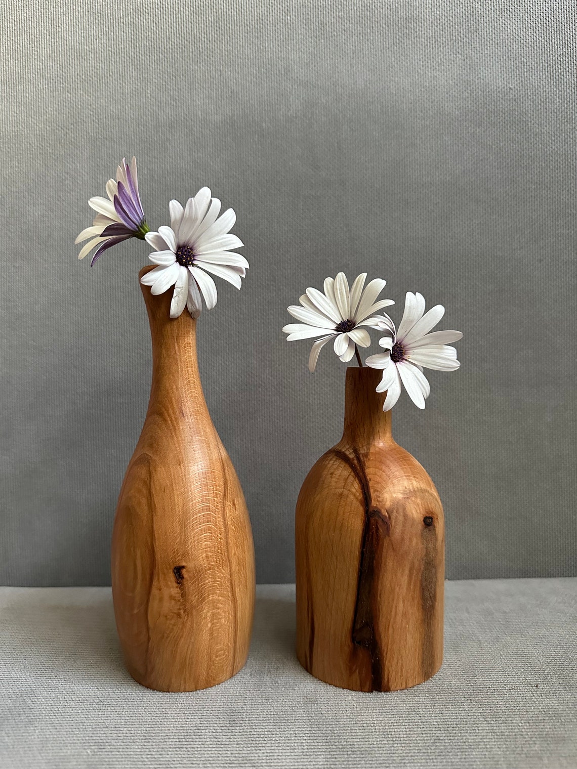 Wooden Vase Set , Flower Vase , New Home Gift , Handmade Wooden Home ...