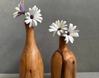 Wooden Vase Set , Flower Vase , New Home Gift , Handmade Wooden Home ...