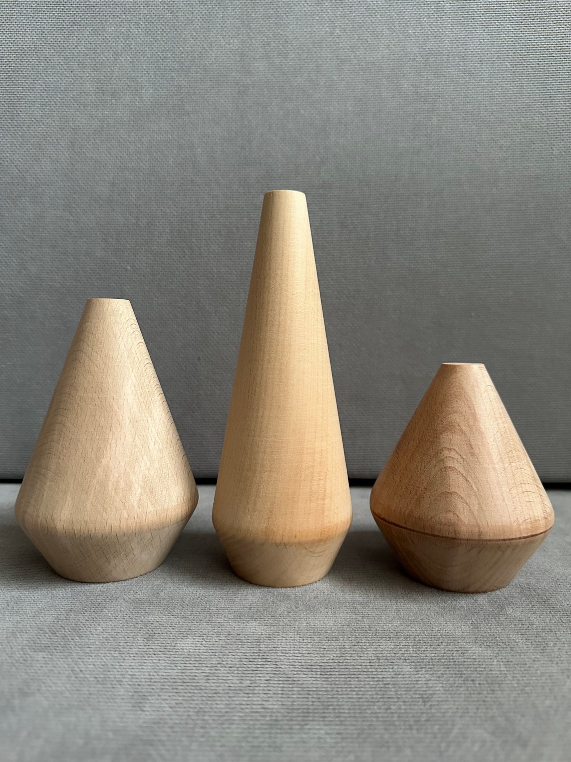 Wooden Vase Set , Flower Vase , New Home Gift , Handmade Wooden Home ...