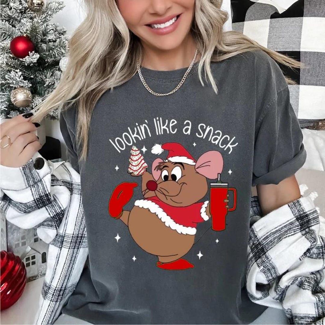Cute Gus Gus Comfort Colors Tshirt, Looking Like A Snack Christmas ...