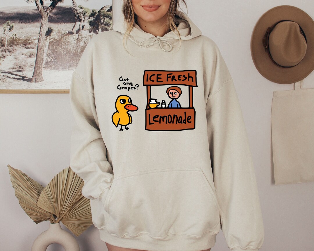 Ice Fresh Lemonade Got Any Grapes Duck Funny Gift Hoodıe,trendy Shirts ...