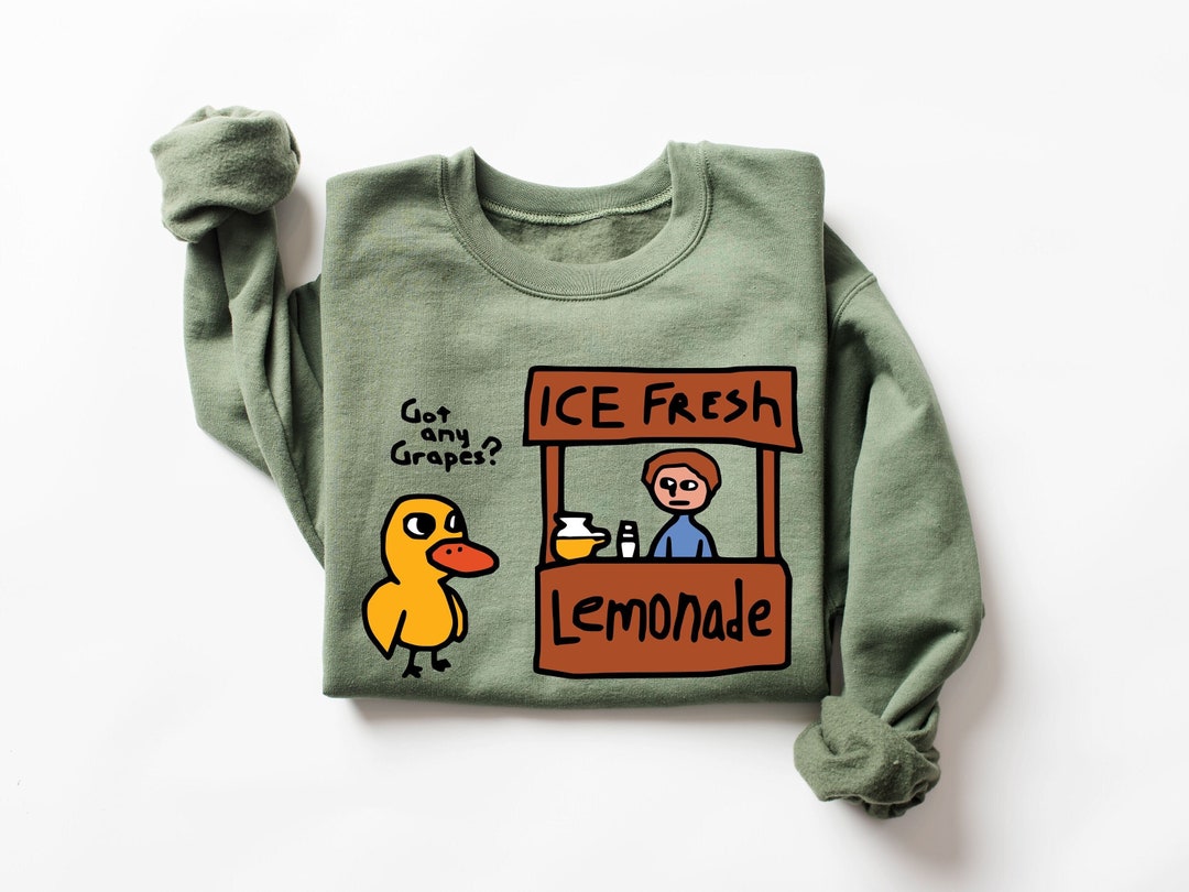 Ice Fresh Lemonade Got Any Grapes Duck Funny Gift Sweater,trendy Shirts ...