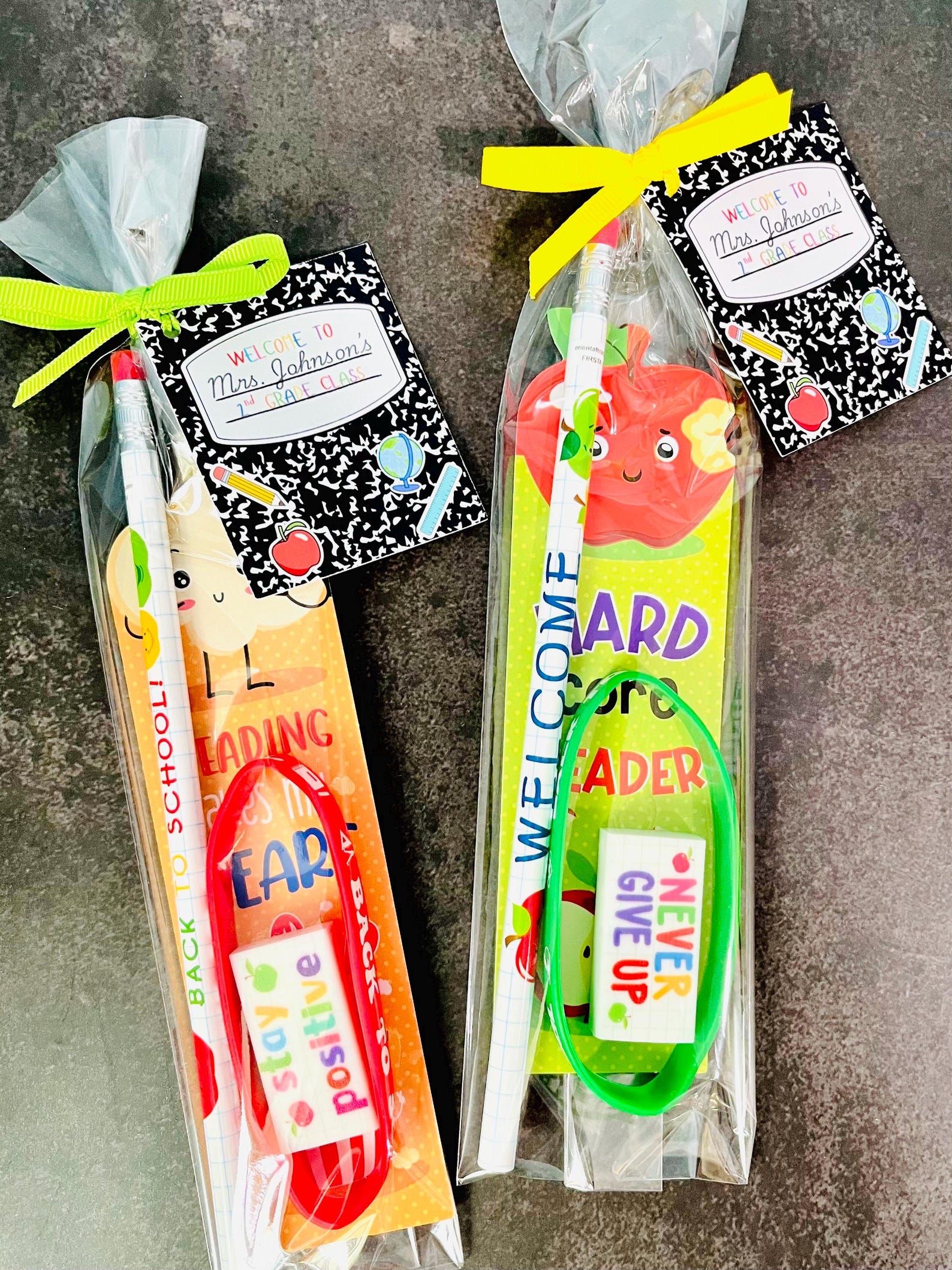 Back to School Bookmark Welcome Set - Etsy