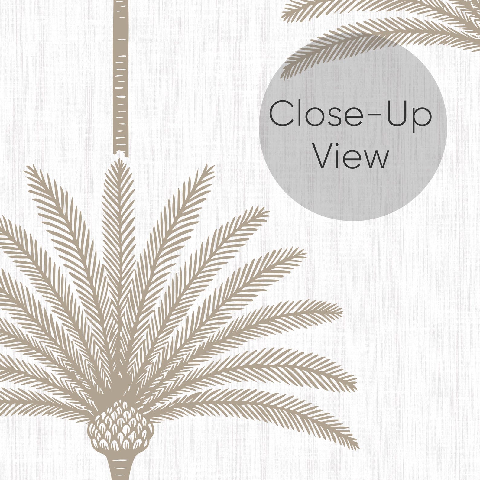 Neutral Beige Palm Tree Wallpaper - Coastal Tropical Linen Peel and ...