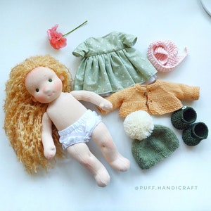 Waldorf Doll Video Tutorial + PDF Pattern: 3 Sizes, Natural Fiber Art ...