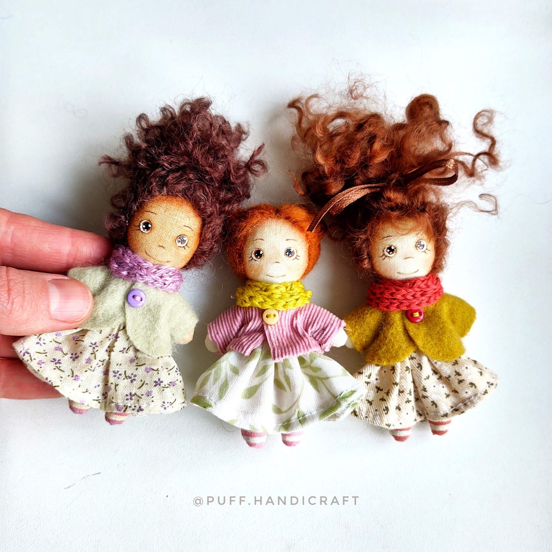Video Tutorialpdf Pattern on How to Make 3 Pocket Doll, Mini Doll, Doll ...