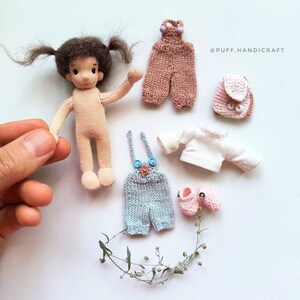 Video Tutorial+pdf Pattern on How to Make Small Miniature Baby Doll ...