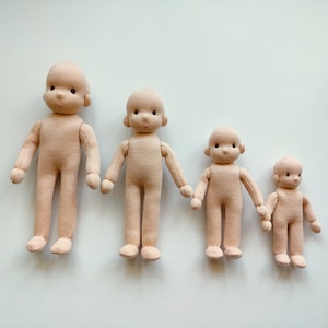 PDF Pattern Frame Doll + Video Tutorial 1:12 Waldorf Inspired Doll, DIY ...