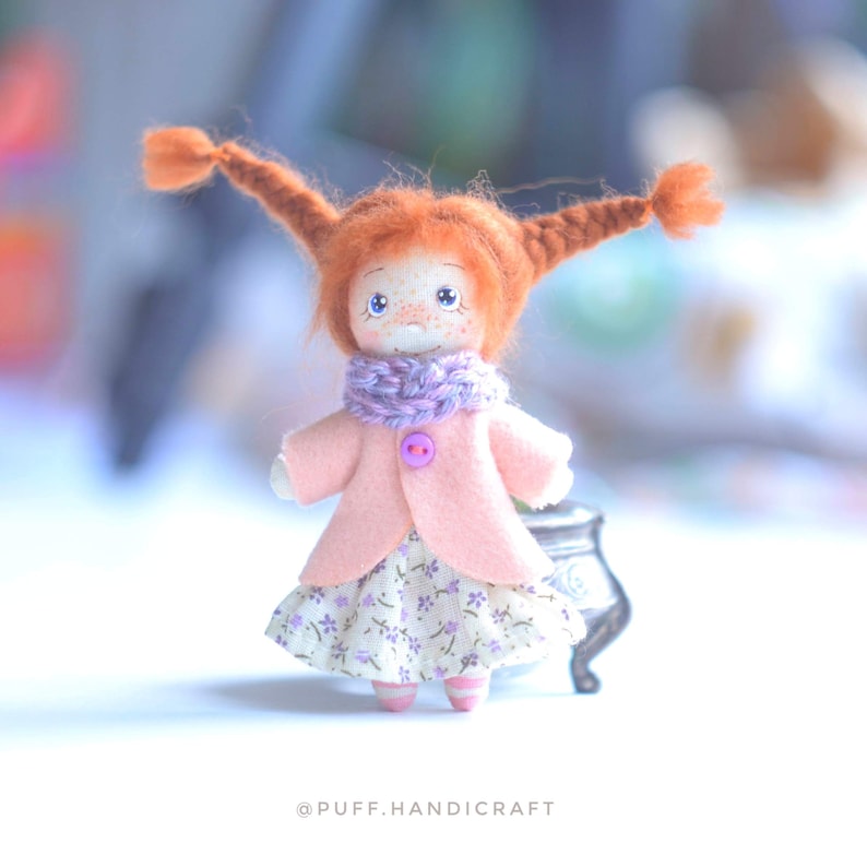Miniature Doll PDF Pattern & Video Tutorial, 3" Pocket Doll Brooch - Etsy